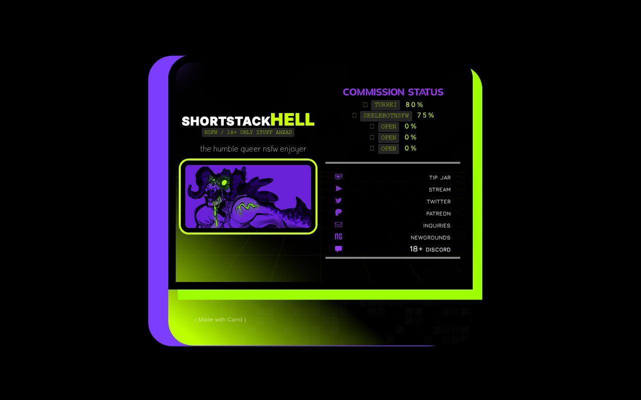 map o' shortstack hell